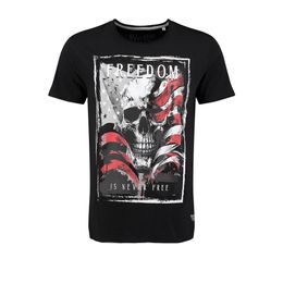 Key Largo T-Shirt 'KLFreedom' Herren Gr&ouml;&szlig;e XXL grau / rot / schwarz