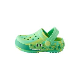 next Clogs Jungen Gr&ouml;&szlig;e 19 schilf / jade / schwarz / wei&szlig;