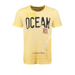 Key Largo T-Shirt 'KLOcean' Herren Gr&ouml;&szlig;e M gelb / dunkelrot / schwarz / wei&szlig;