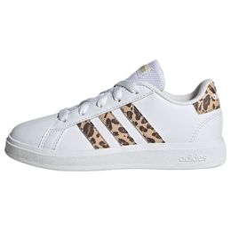 adidas Sportswear Sportschuh 'Grand Court 2.0' Jungen Gr&ouml;&szlig;e 32 beige / camel / dunkelbraun / wei&szlig;