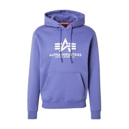 Alpha Industries Sweatshirt Herren Gr&ouml;&szlig;e S lila / wei&szlig;