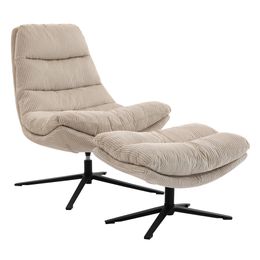 DUO Relaxsessel mit Hocker PORTO