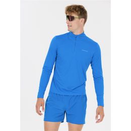 Funktionsshirt Endurance "Omais", Herren, Gr. S, blau, 100% Polyester, unifarben, normal, ohne Ausschnitt, Shirts Funktionsshirt, mit 4-Wege-Stretch
