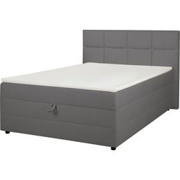 Boxbett OTTO HOME "Fillmore inkl. Bettkasten, Liegefl&auml;che 140 und 180x200 cm", grau, B:154cm L:210cm, Komplettbetten, inkl. Topper, erh&auml;ltlich in verschiedenen Farben, Topseller