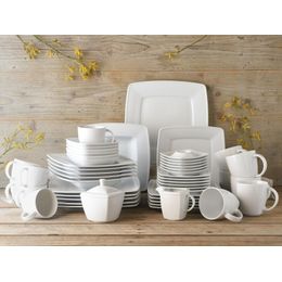 Creatable Kombiservice "Geschirr-Set VICTORIA", 50 Stk., wei&szlig;, Geschirr-Sets, Service, wei&szlig;, 50 Teile, f&uuml;r 6 Personen