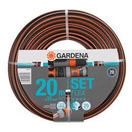 Flexschlauch Gardena, L:20mschwarz, orange, Schl&auml;uche, "Comfort FLEX,18034-20", 13 mm (1/2"), L&auml;nge: 20 m, mit Systemteilen