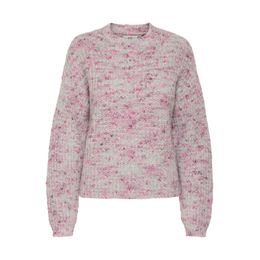 Jacqueline de Yong JDY Pullover 'JDYLEAH' Damen Gr&ouml;&szlig;e L rosa / burgunder / wei&szlig;