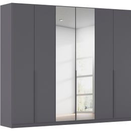 Dreht&uuml;renschrank OTTO HOME, B:271cm H:210cm T:54cm, grau, Holzwerkstoff, Schr&auml;nke, "Kleiderschrank Schrank Garderobe AGORDO mit Dekor- oder