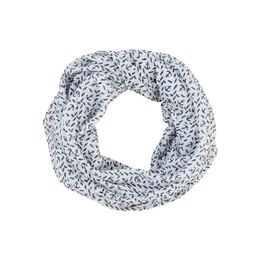 Loop Laura Scott, Damen, wei&szlig;, marine, Web, Polyester, bedruckt, gemustert, Modet&uuml;cher Loop, leichtes Webmaterial, einlagige Verarbeitung