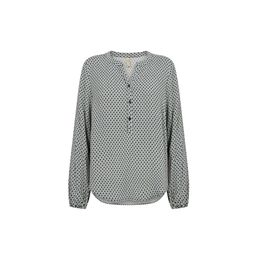 soyaconcept Damen Blusentop "Soya Concept Shirt SC-NAMRA 1"6760c flint blau combi, Gr. S, Obermaterial: 100% Viskose, Blusen