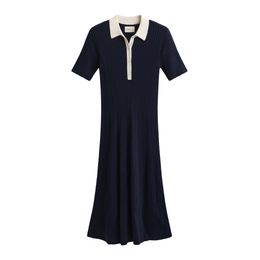 Gant Kleid Damen Gr&ouml;&szlig;e XL dunkelblau / wei&szlig;