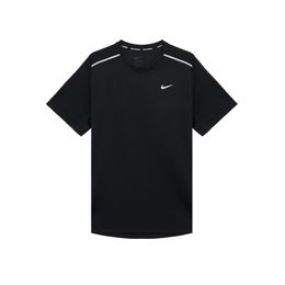 Nike Funktionsshirt 'MILER' Jungen Gr&ouml;&szlig;e 147/158 schwarz / silber / wei&szlig;