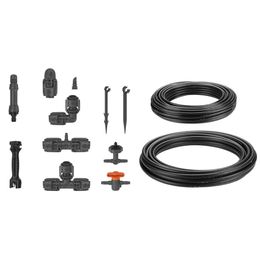 Bew&auml;sserungssystem Gardena, B:109mm H:448mm L:439mm, gelb, Kunststoff, Garten, Bew&auml;sserungs-Sets, "Tropfbew&auml;sserung Set", f&uuml;r bis zu 35 Pflanzen in