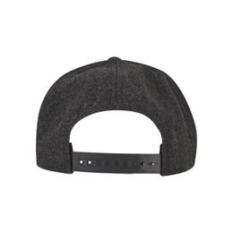 Flexfit Herren Snapback Cap "Flexfit Unisex Melton Wool Snapback", grau, unifarben, 50% Wolle, 30% Polyester, 20% Polyamid, Caps