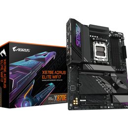 Gigabyte Mainboard "X870E AORUS ELITE WIFI7 Mainboard - Unterst&uuml;tzt AMD Ryzen 9000 CPUs, 1", B:8,5cm H:27,1cm T:33,5cm, schwarz, Mainboards