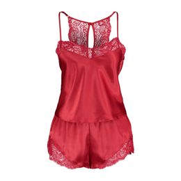 Trendyol Pyjama Damen Gr&ouml;&szlig;e L rot Winterkleid
