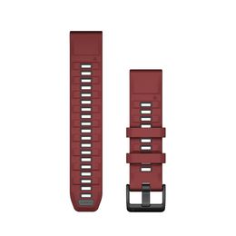 Garmin Uhrenarmband "Wechselarmband QuickFit 22 mm Silikon", 28cm, rot, Silikon, Uhrenarmb&auml;nder