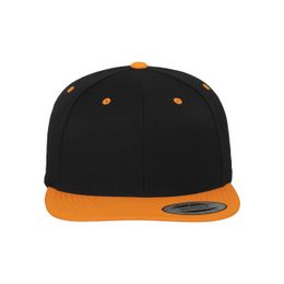 Flexfit Flex Cap "Flexfit Unisex Classic Snapback 2-Tone"balck, neonorange, unifarben, 80% Polyacryl, 20% Wolle, Caps