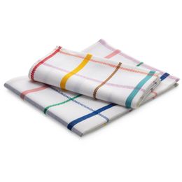 Tissage de Luz Serviette bunt kariert (2 St&uuml;ck)
