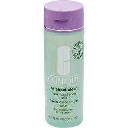 Clinique Gesichtsreinigungsgel "Liquid Facial Soap - mild", 200ml, gr&uuml;n, Hautreinigungsmittel, Dermatologisch entwickelte Seife