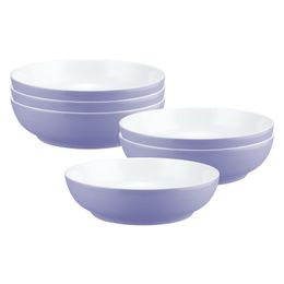 Seltmann Weiden Schale "Foodbowls Liberty Pure Colors &oslash; 25 cm 6er Set", &Oslash; 25,4cmgrape lila, Sch&uuml;sseln, Sp&uuml;lmaschinenfest, Mikrowellensicher, Ofenfest