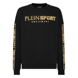 Plein Sport Herren Sweatshirt "Sweatshirt"0294, schwarz, lightgold, Gr. L, Obermaterial: 88% Baumwolle, 12% Polyester, Sweatshirts