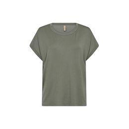 soyaconcept Damen Kurzarmhemd "Soya Concept T-shirt SC_PETRA"7390 misty, Gr. L, Obermaterial: 92% Lyocell, 8% Elasthan, Hemden