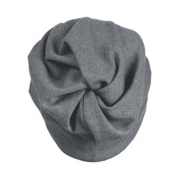 MSTRDS Damen Beanie "MSTRDS Accessoires Rib 2in1 Beanie"heathercharcoal, Kunstfaser, M&uuml;tzen
