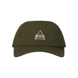 SOS Herren Baseball Cap "Ash"dunkelgr&uuml;n, bestickt, 92% Polyamid, 8% Elasthan, Caps, mit praktischen Bel&uuml;ftungsl&ouml;chern