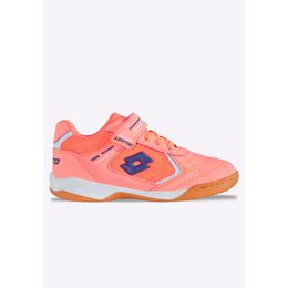 Lotto M&auml;dchen Hallenschuh, Gr. 35, lila, Synthetik, Schuhe, Indoor Sportschuhe - mit nicht abf&auml;rbender Sohle