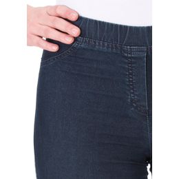 KjBRAND Damen Jeansjeggings "JENNY", blau, Gr. 42, unifarben, Denim/Jeans, Obermaterial: 78% Baumwolle, 18% Polyester, 4% Elasthan, Jeans, angenehm