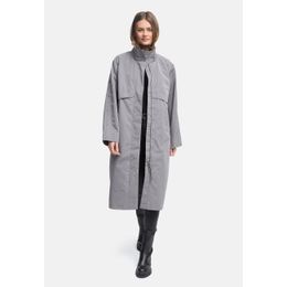 Navahoo Damen Langmantel "Zenbl&uuml;te 14"grau, Gr. M, Obermaterial: 100% Polyester. Innenfutter: 100% Polyester, M&auml;ntel, Modischer oversized Damen Parka