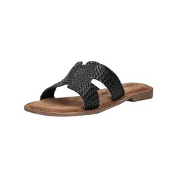 Lazamani Damen Pantolette "Lazamani Pantoletten Leder", Gr. 36, schwarz, Leder, Schuhe