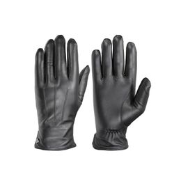 Pearlwood Herren Lederhandschuhe "CLIFF", schwarz, Gr. 10, unifarben, Schafsleder, Handschuhe, weiches Fleecefutter, Dekorative Ziern&auml;hte
