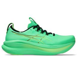 asics Herren Laufschuh "GEL-NIMBUS 28", Gr. 45, gr&uuml;n, Synthetik, Schuhe, mit Knit-Obermaterial, mit FF BLAST PLUS D&auml;mpfung
