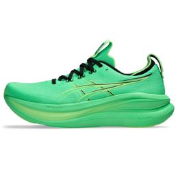 asics Herren Laufschuh "GEL-NIMBUS 28", Gr. 44,5, gr&uuml;n, Synthetik, Schuhe, mit Knit-Obermaterial, mit FF BLAST PLUS D&auml;mpfung