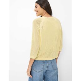 Brax Damen Strickpullover "Style NALA", gelb, Gr. 44, Strick, 100% Baumwolle, Pullover