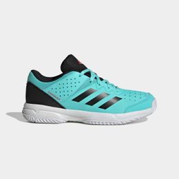 M&auml;dchen Hallenschuh "COURT STABIL", adidas Performance, Gr. 38,5, blau, Synthetik, Textil, Schuhe, geeignet f&uuml;r jeden Hallensport, Indoorschuhe f&uuml;r