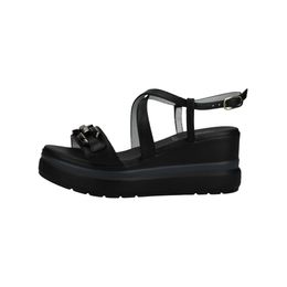 Nero Giardini Damen High-Heel-Sandalette "Nero Giardini Sandalen Leder", Gr. 39schwarz, Leder, Schuhe