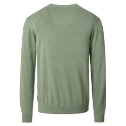 Casamoda Herren Strickpullover "Casamoda Pullover uni", gr&uuml;n, Gr. L, 100% Baumwolle, Pullover