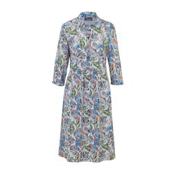 GOLDNER Damen Sommerkleid "Kurzgr&ouml;&szlig;e Blusenkleid mit Hemdkragen", bunt, Gr. 23, Obermaterial: 100% Viskose CV., Kleider, mit Knopfleiste