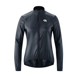 Gonso Damen Fahrradjacke "Road Jacket Wind W", blau, Gr. 48, 100% Polyester, Jacken, Damen Radjacke, atmungsaktive Rennrad-Windjacke, Funktionsjacke