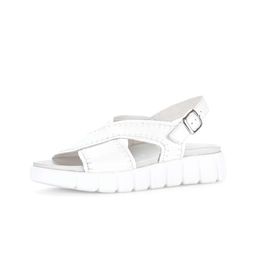Gabor Damen Plateausandaletten "Plateau Sandale", Gr. 38,5, wei&szlig;, Schuhe