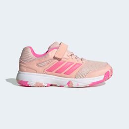 M&auml;dchen Hallenschuh "SPEEDCOURT INDOOR KIDS", adidas Performance, Gr. 34, rosa, Synthetik, Textil, Schuhe, geeignet f&uuml;r jeden Hallensport,