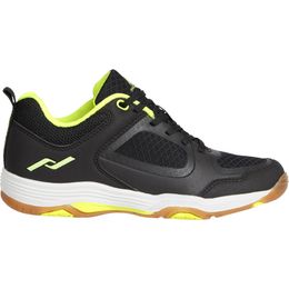 Pro Touch M&auml;dchen Indoorschuh "Rebel IV J", Gr. 32, schwarz, Synthetik, Textil, mehrfarbig, Schuhe, Hallenschuhe, Sportschuhe, nicht abf&auml;rbende Sohle