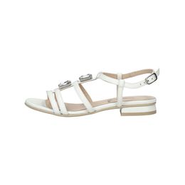 Nero Giardini Damen Riemchensandale "Nero Giardini Sandalen Leder", Gr. 40, wei&szlig;, Leder, Schuhe