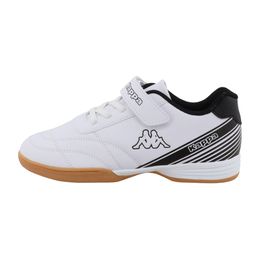Kappa M&auml;dchen Hallenschuh "Sonia", Gr. 35, wei&szlig;, Synthetik, Schuhe, Indoor Sportschuhe, nicht abf&auml;rbende Sohle