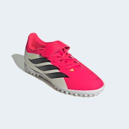 M&auml;dchen Fu&szlig;ballschuh "PREDATOR CLUB HOOK-AND-LOOP TURF KIDS", adidas Performance, Gr. 33lucid rot, core schwarz, ftwr wei&szlig;, Synthetik, Schuhe, f&uuml;r