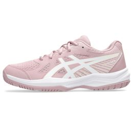 asics M&auml;dchen Hallenschuh "UPCOURT 6 GS", Gr. 37morganite, wei&szlig;, Textil, Schuhe, geeignet f&uuml;r Handball&Volleyball, Indoorschuh, nicht abf&auml;rbende Sohle