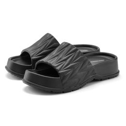 Damen Badepantolette "Badeschlappe, Badelatsche, Mule, Sandale, offener Schuh, Sommerschuhe", French Connection, Gr. 40, schwarz, Obermaterial: 100%